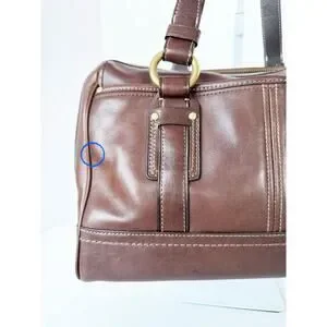 Coach | Bags | Coach Legacy Lily Satchel Bag Brown Leather Brass ...